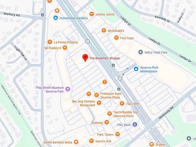 16. the breakfast shoppe map