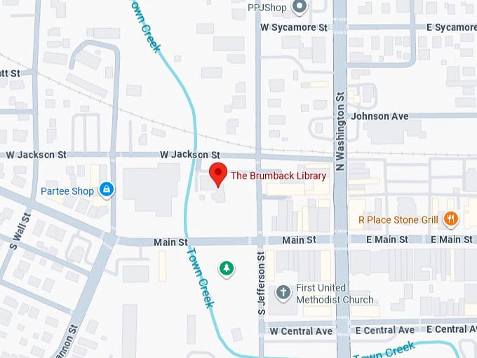 16. the brumback library map