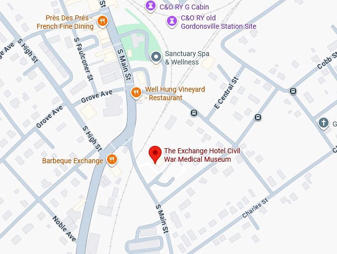 16. the exchange hotel civil war medical museum map