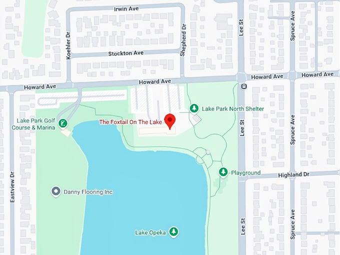 16. the foxtail on the lake map