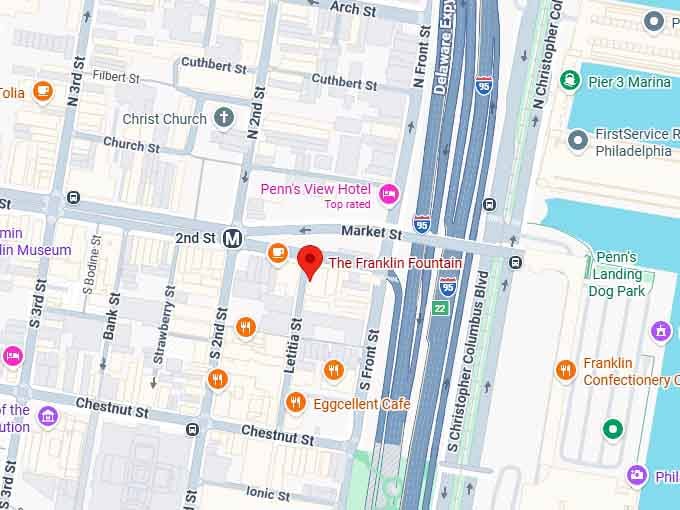 16. the franklin fountain map