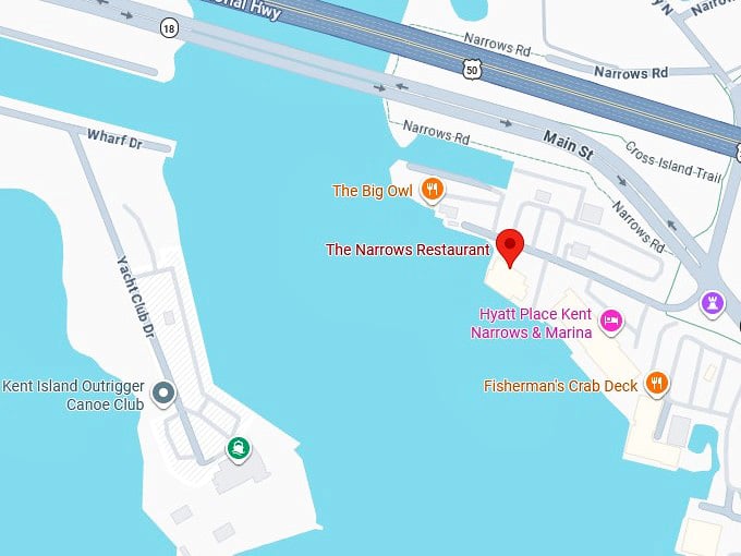 16. the narrows restaurant's map