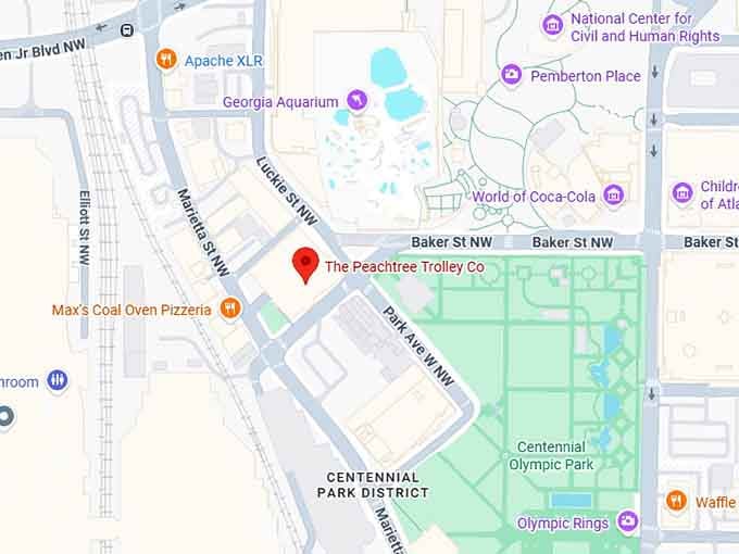 16. the peachtree trolley co. map