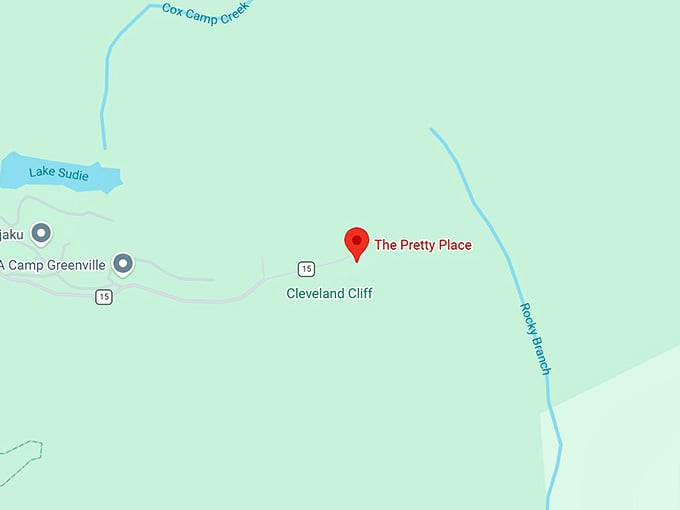 16. the pretty place map