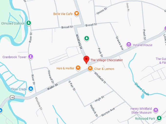 16. the village chocolatier map