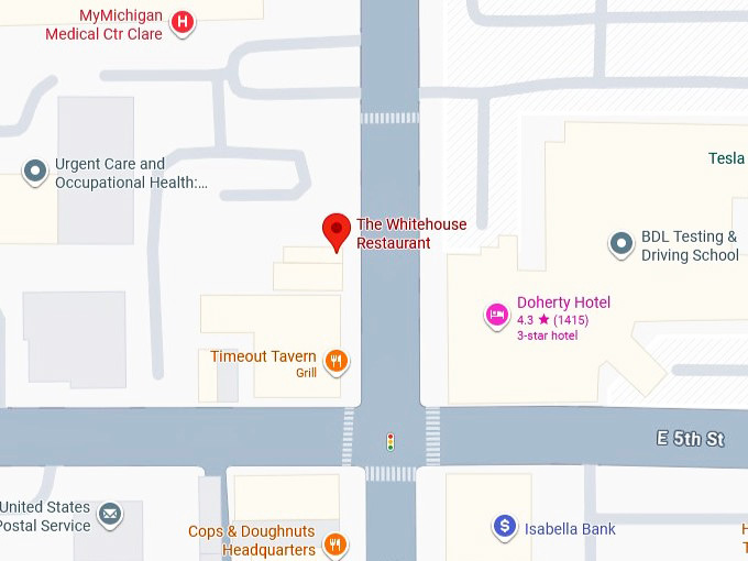 16. the whitehouse restaurant's map