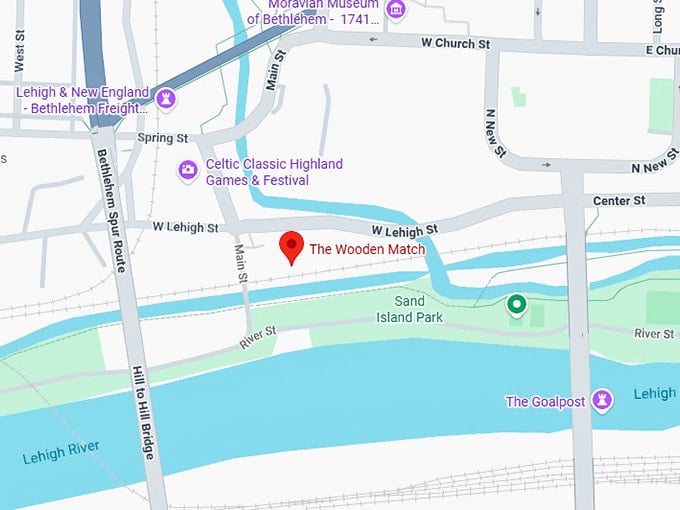 16. the wooden match map