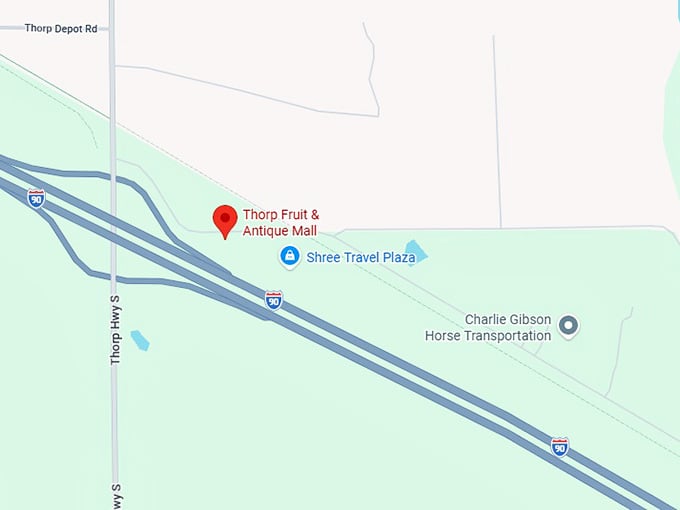 16. thorp fruit & antique mall map