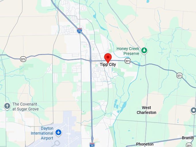 16. tipp city oh map