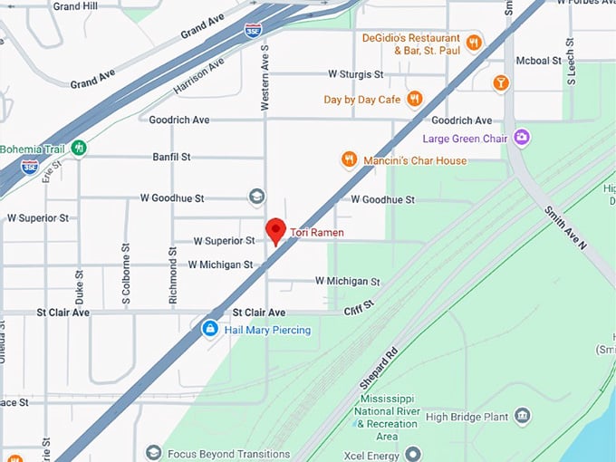 16. tori ramen map