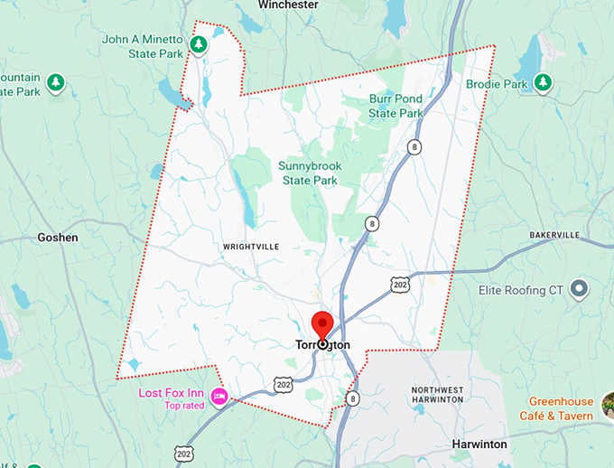 16. torrington, ct map