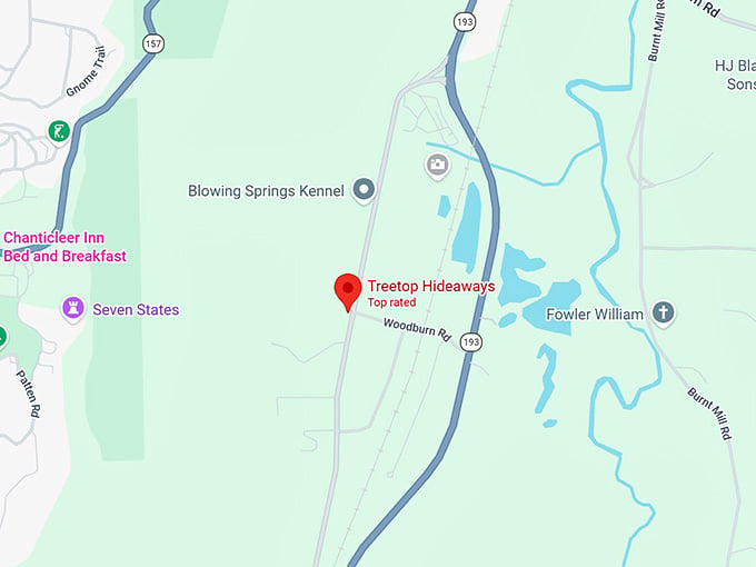 16. treetop hideaways map