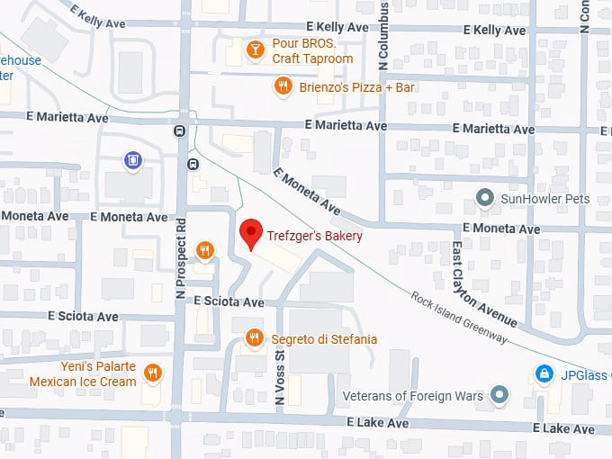 16. trefzger's bakery map