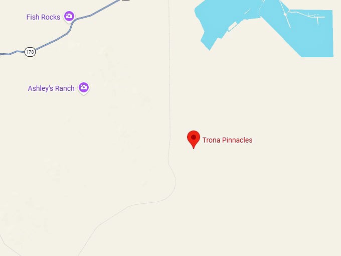 16. trona pinnacles map