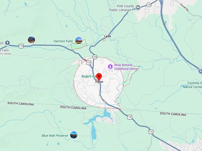 16. tryon map