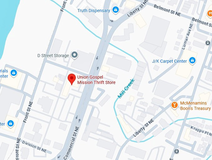 16. union gospel mission thrift store map