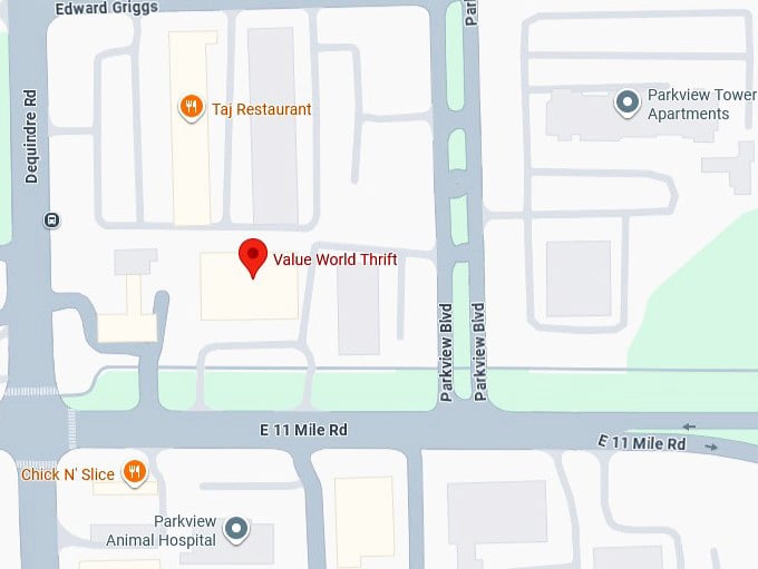 16. value world thrift map