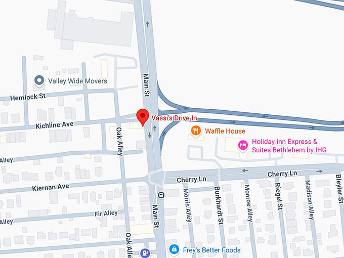 16. vassi's drive in map