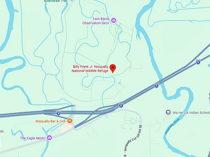 16. visitor center at billy frank jr. nisqually national wildlife refuge map