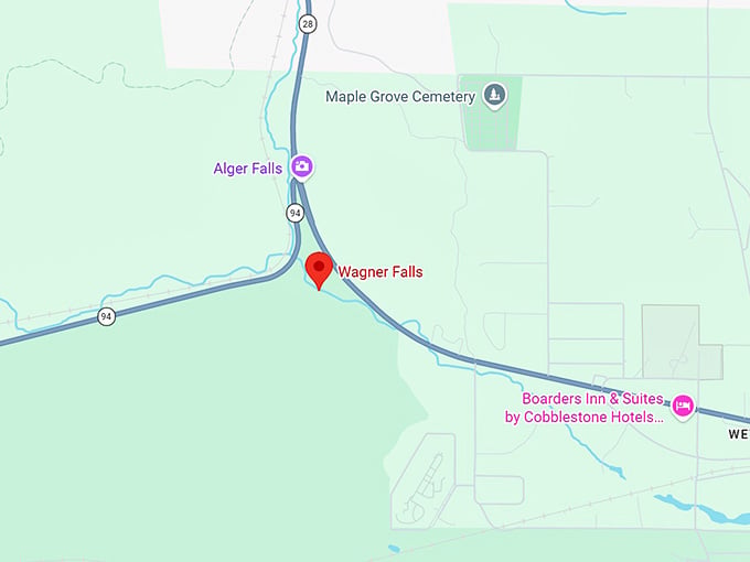 16. wagner falls map