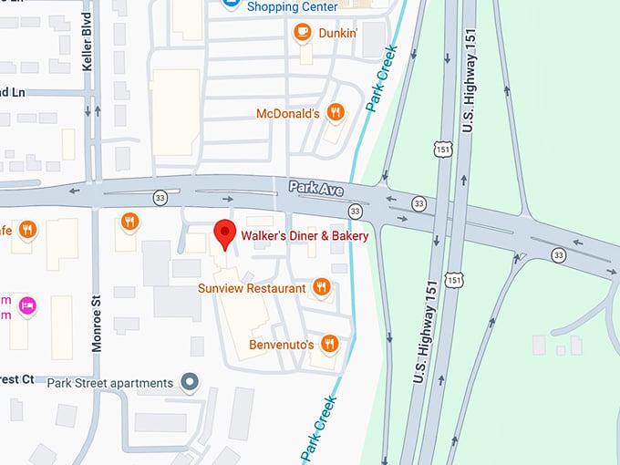 16. walker's diner & bakery map