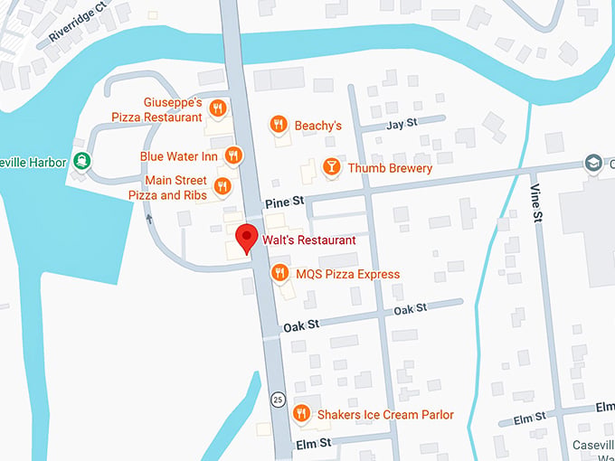 16. walt's restaurant map