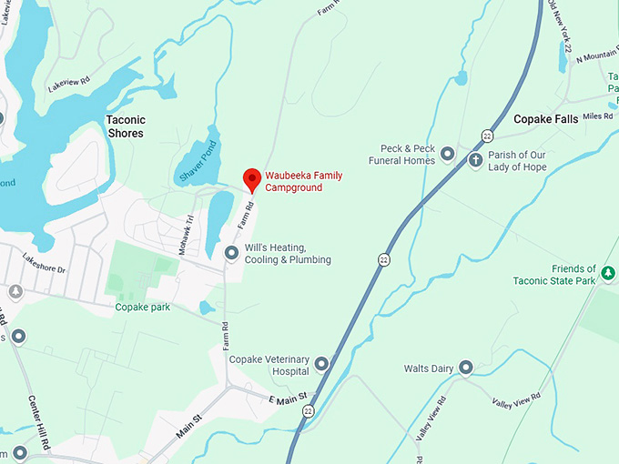 16. waubeeka family campground map