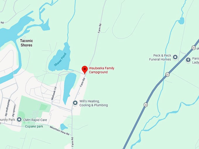 16. waubeeka family campground map