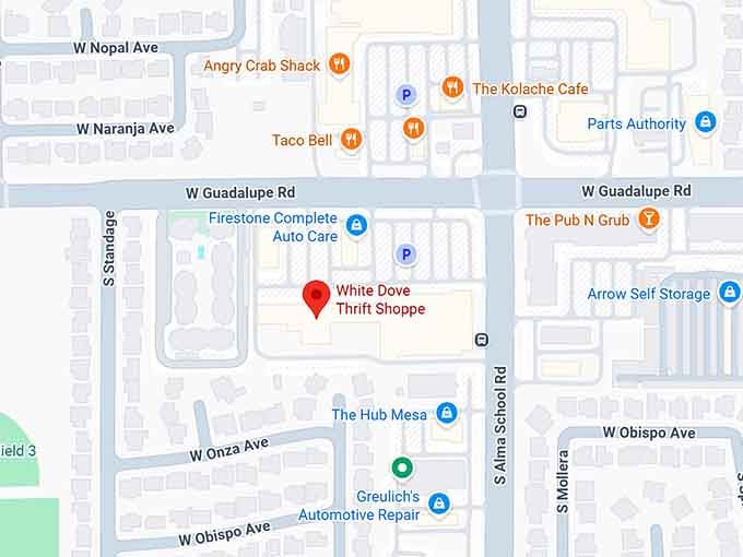 16. white dove thrift shoppe map