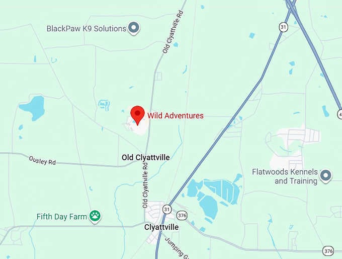 16. wild adventures map