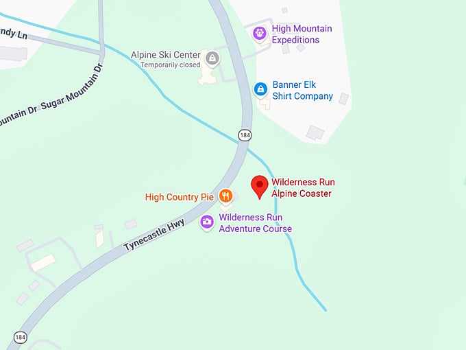 16. wilderness run alpine coaster map