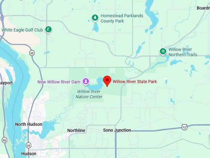 16. willow river state park map