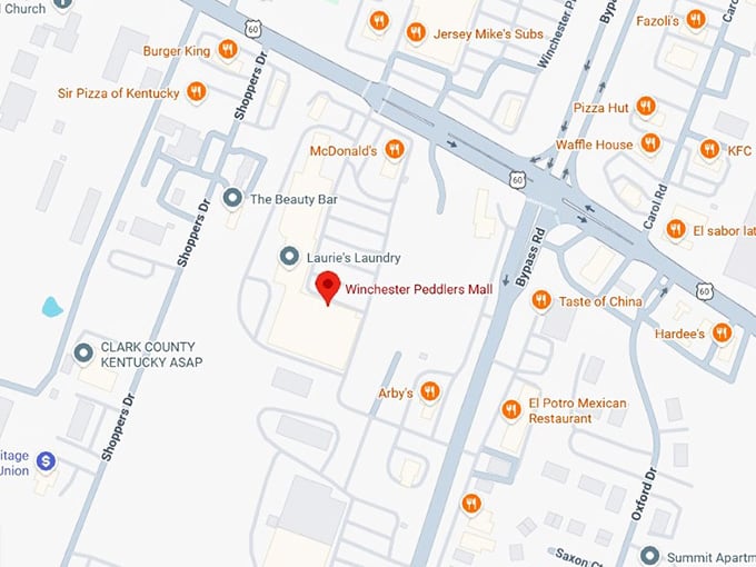 16. winchester peddlers mall map