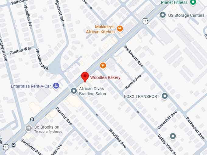 16. woodlea bakery map