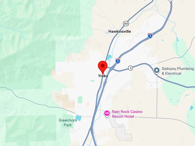 16. yreka ca map