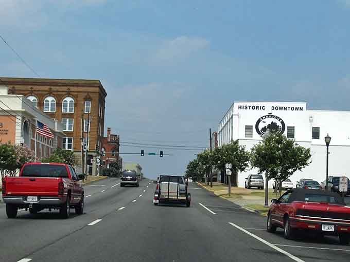 That "Historic Downtown" sign isn't just decoration &mdash; Americus means every word of it.
