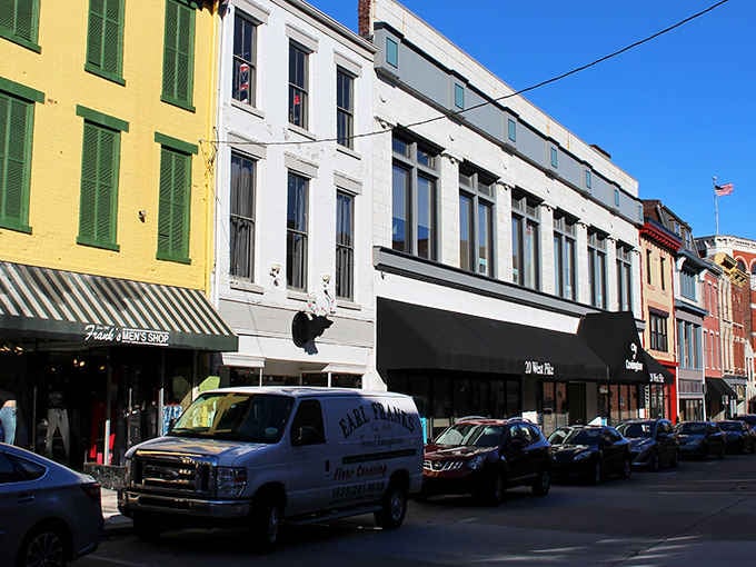 These colorful storefronts look like a box of crayons came to life and decided to open restaurants.