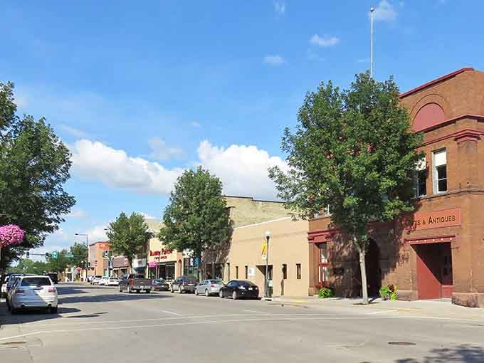 Crookston's sunny main street feels like a deep breath of fresh air, antiques and all.