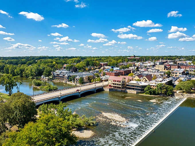 The Fox River rolls through Geneva like it owns the place, and honestly, it kind of does.
