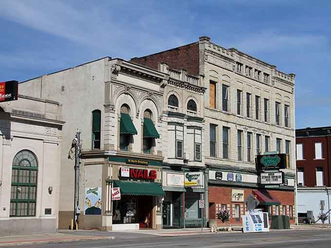 Those ornate stone arches on Peru's Broadway Street aren't showing off, they're just built that way.