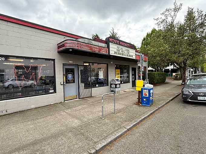 That classic marquee isn't just for show; it's your first hint that something wonderfully analog awaits inside.