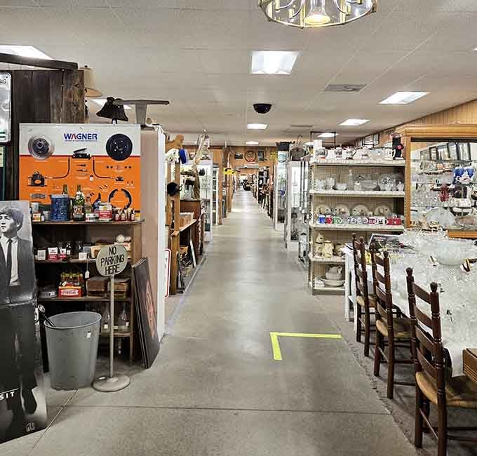 Wide aisles and organized displays make treasure hunting feel less like an obstacle course, more like paradise.