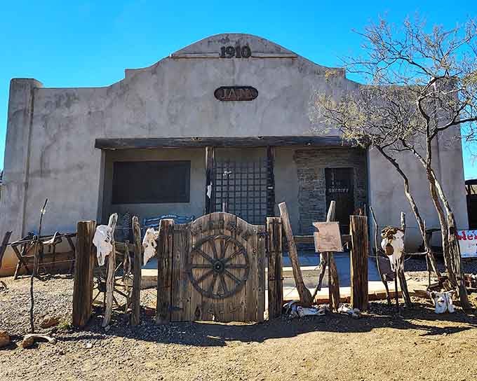 That 1910 date stamp isn't just decoration; it's a century-plus resume written in weathered adobe and survival.