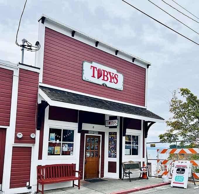 That classic red facade isn't just charming, it's your beacon to some of the freshest seafood on the planet.