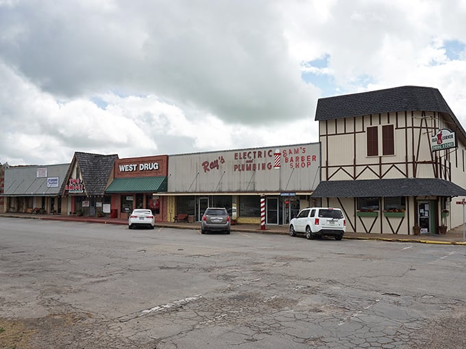 Half-timbered architecture meets Texas charm in downtown West, where Europe decided to set up shop along I-35.