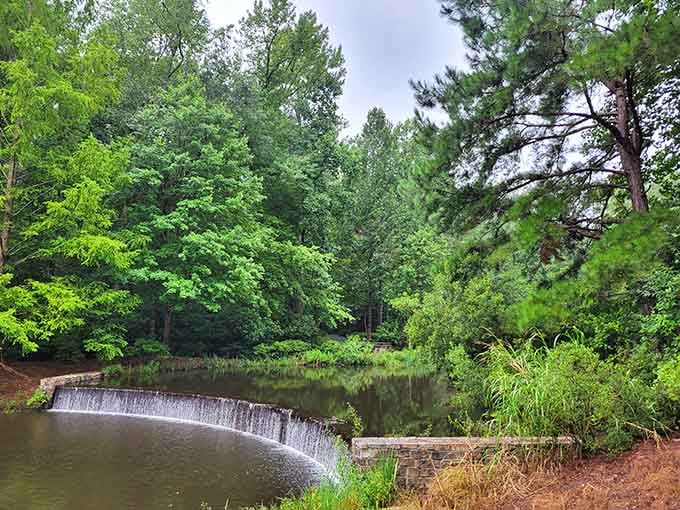 Nature's own water feature creates the perfect soundtrack for a peaceful afternoon stroll through the gardens.
