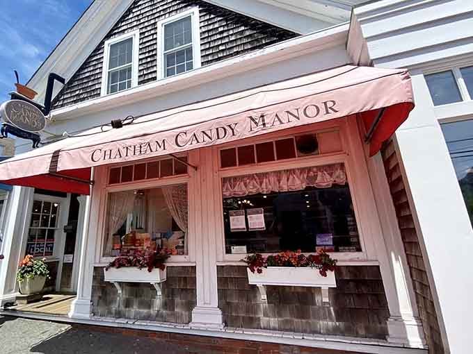 Flower boxes, lace curtains, and Cape Cod shingles &mdash; Chatham Candy Manor looks like a chocolate lover's daydream come true.