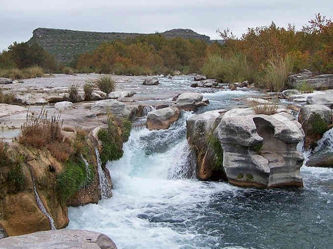 These limestone rapids tumble through the desert like liquid silver, proving Texas knows how to surprise you.