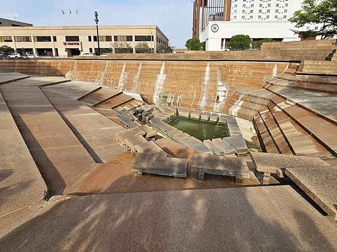 From above, the Active Pool's geometric terraces look like nature and architecture finally agreed on something truly spectacular.