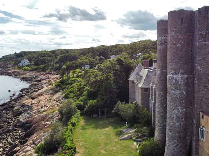 Perched dramatically above the Atlantic, this castle offers sweeping ocean views that rival anything you'd find across the pond.